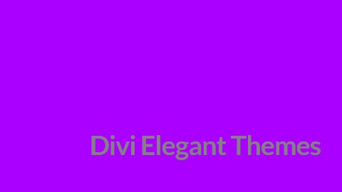 Divi Elegant Themes | My Blog